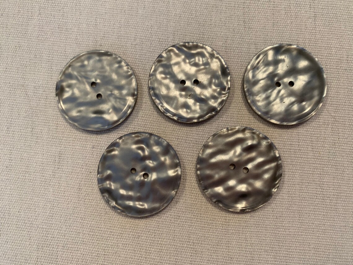 Large Button Faux Mother of Pearl Button in Gray Mother of | Etsy