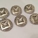 Silver Medium Button With Texture Design Button Plastic Sewing - Etsy