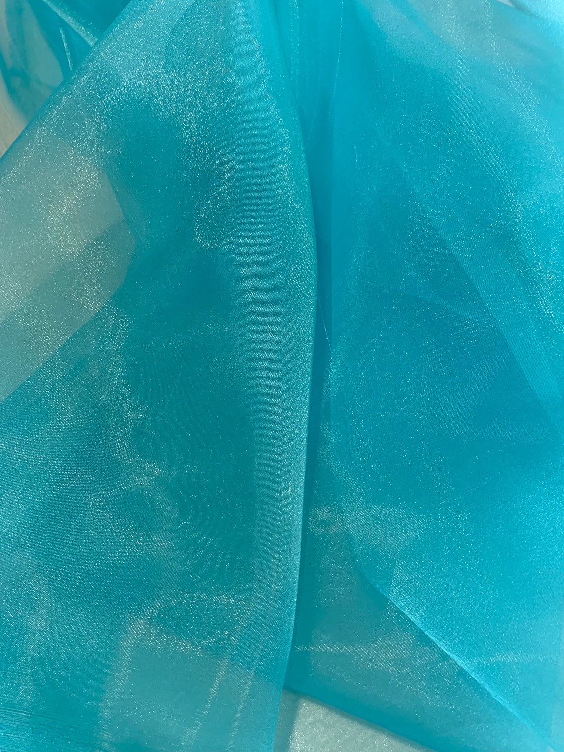 Turquoise Sheer Organza 60” Crystal Organza in Turquoise - Etsy