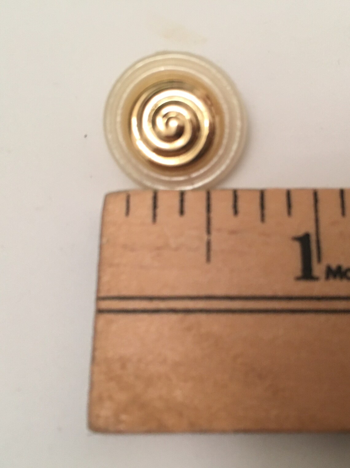 Ivory button small ivory button with gold center design | Etsy