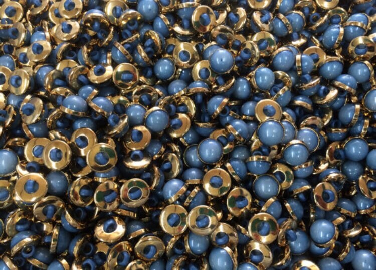 Small pearl buttons blue buttons plastic sewing buttons | Etsy