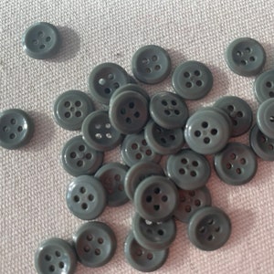 Small Button Gray/green Buttons Plastic Sewing Buttons 1/2” 18mm ...