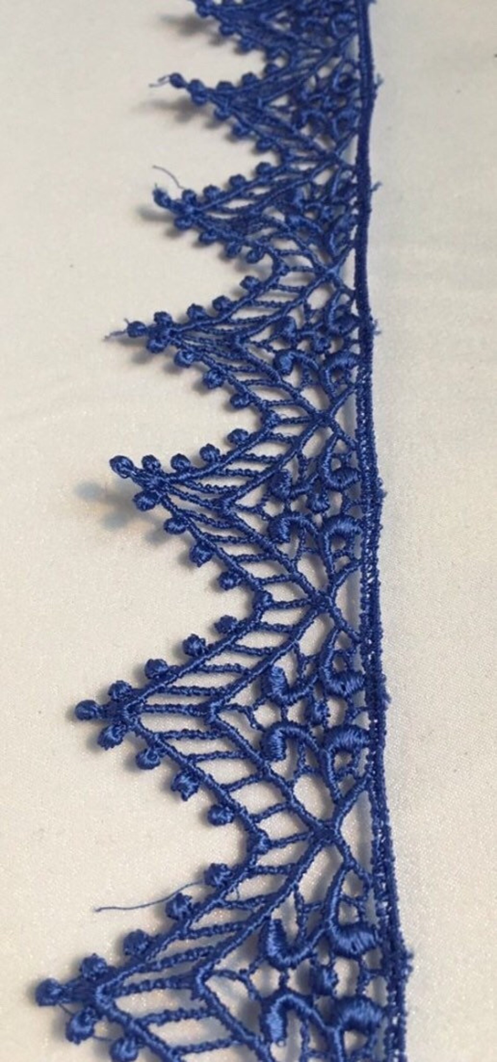 Royal Blue Trim Venice Floral Trim Non Beaded Trimroyal Blue | Etsy