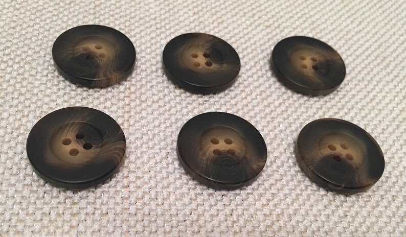 Medium Marbled Brown and Tan Plastic Sewing Buttons 7/8 | Etsy
