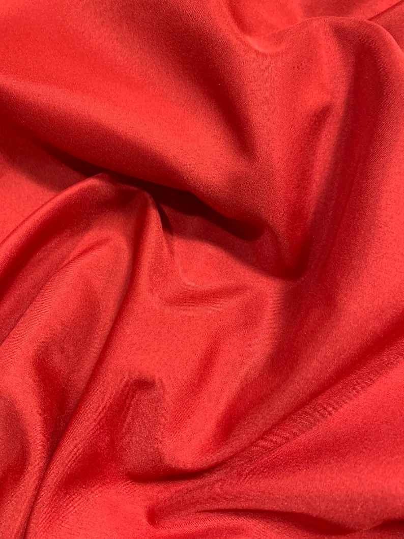 Red Lining Pongee Lining 60" by the Yard Light Weight Lining Dress ...