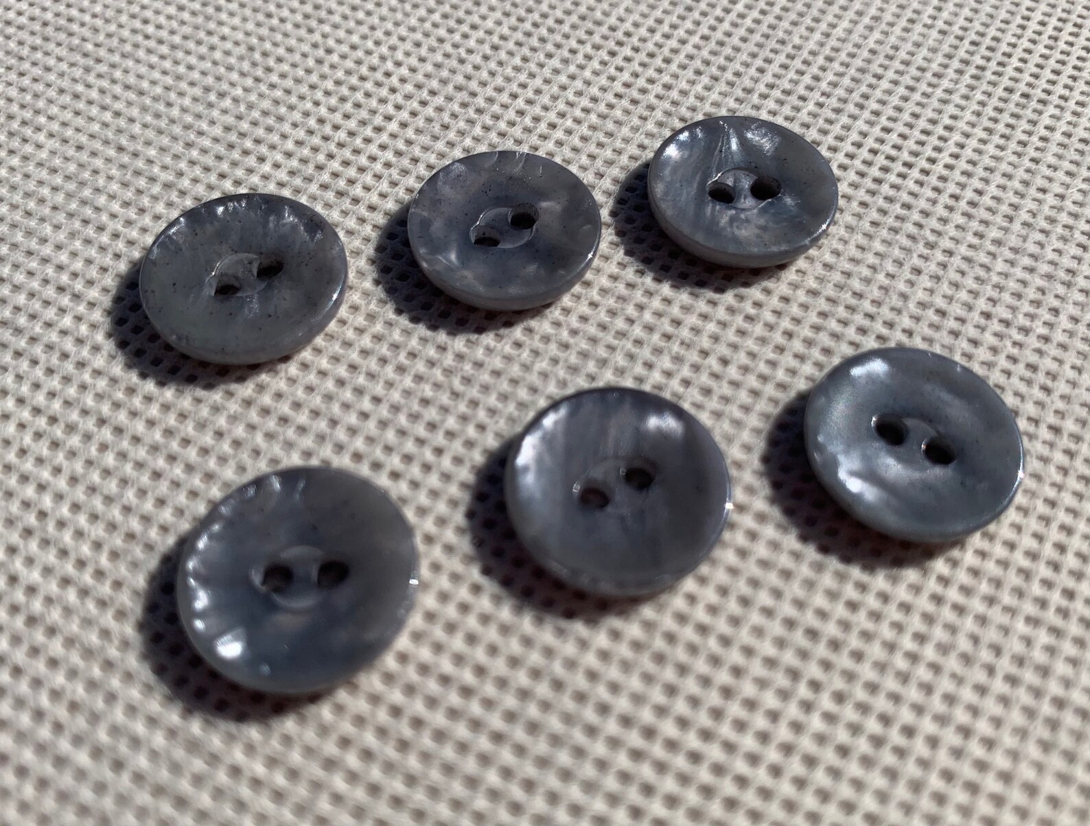 Small Button Dark Gray Plastic Sewing Buttons 5/8 Sewing - Etsy