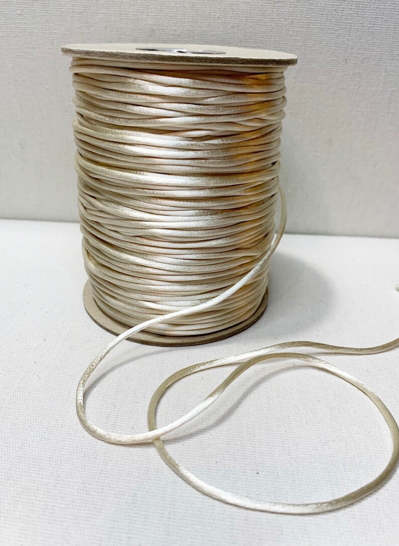 Satin Rattail Thick Cord Rat Tail, Various Colors Sold by the Yard - Etsy