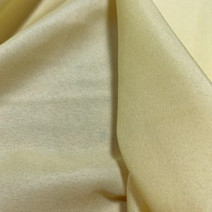 Light Yellow Lining Pongee Lining 60" by the Yard Light Weight Lining ...