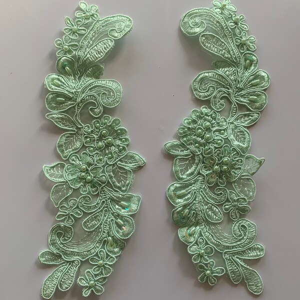 Green Lace Fabric - Etsy