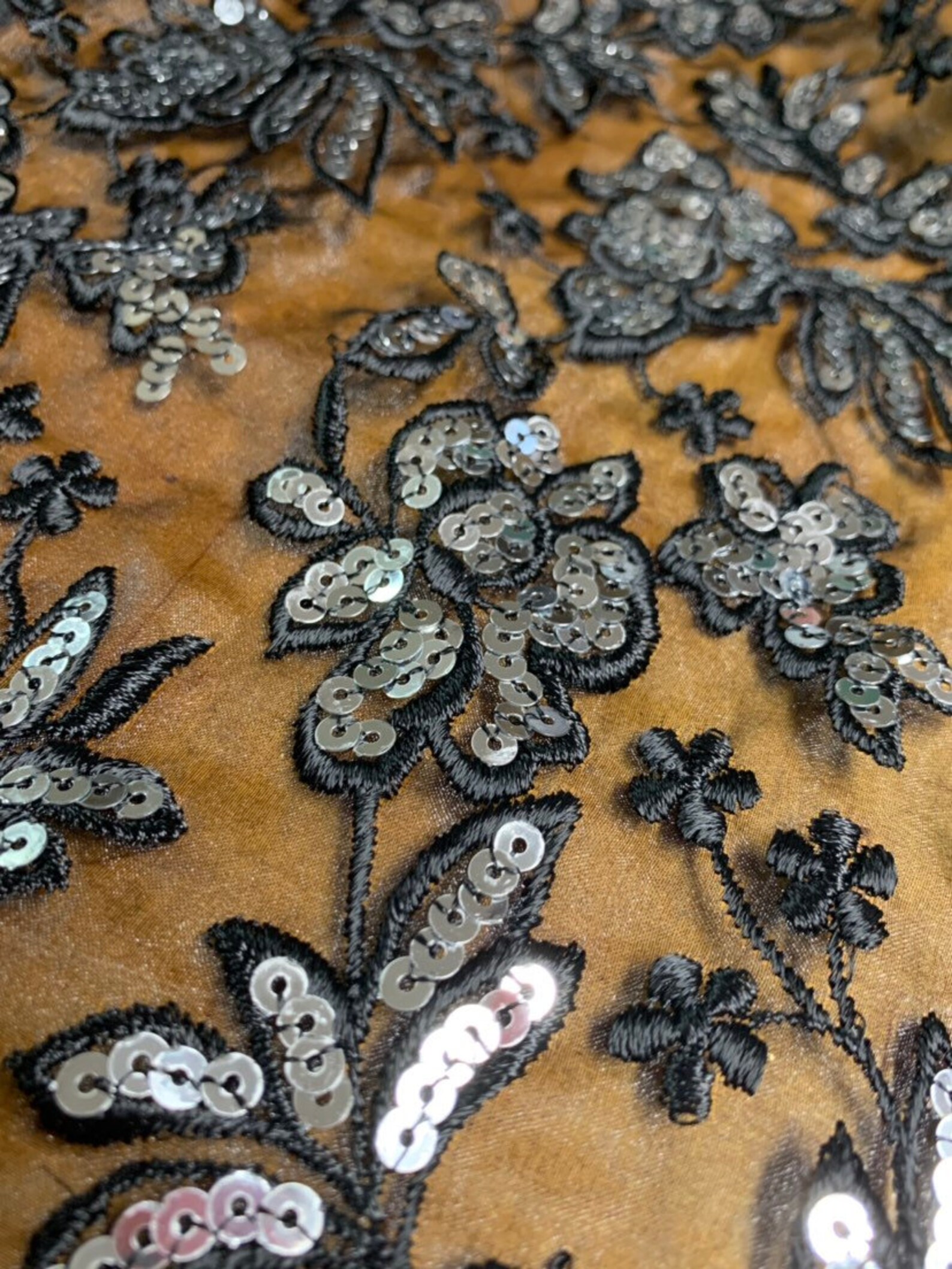 Black Lace Re Embroidered Floral Design Lace Black Lace With - Etsy