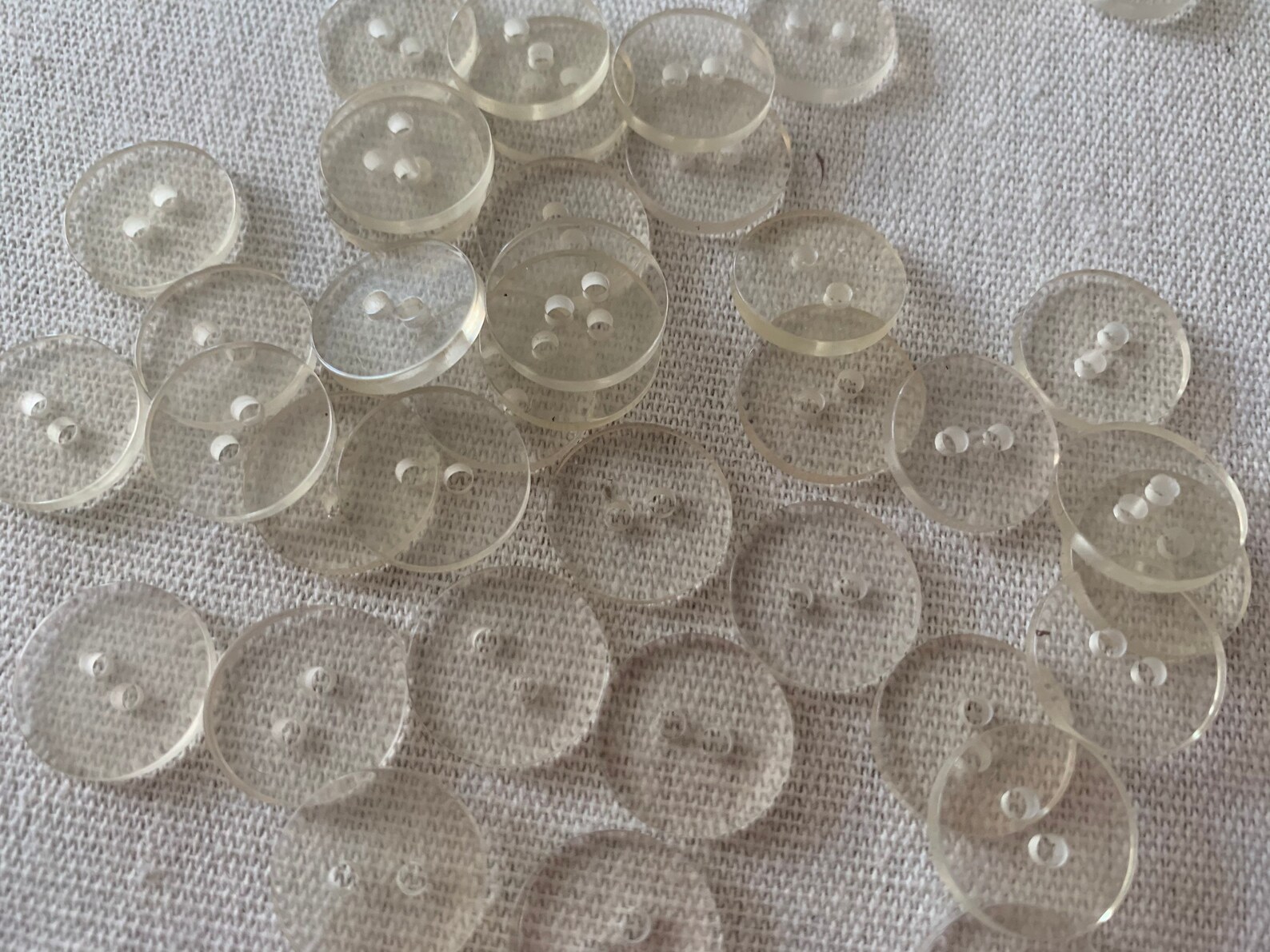Small buttons clear 2 hole button sewing buttons 5/8 16mm | Etsy