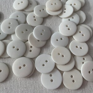 Medium Buttons White Buttons 7/8 Inch Sewing Buttons 6 Sew - Etsy