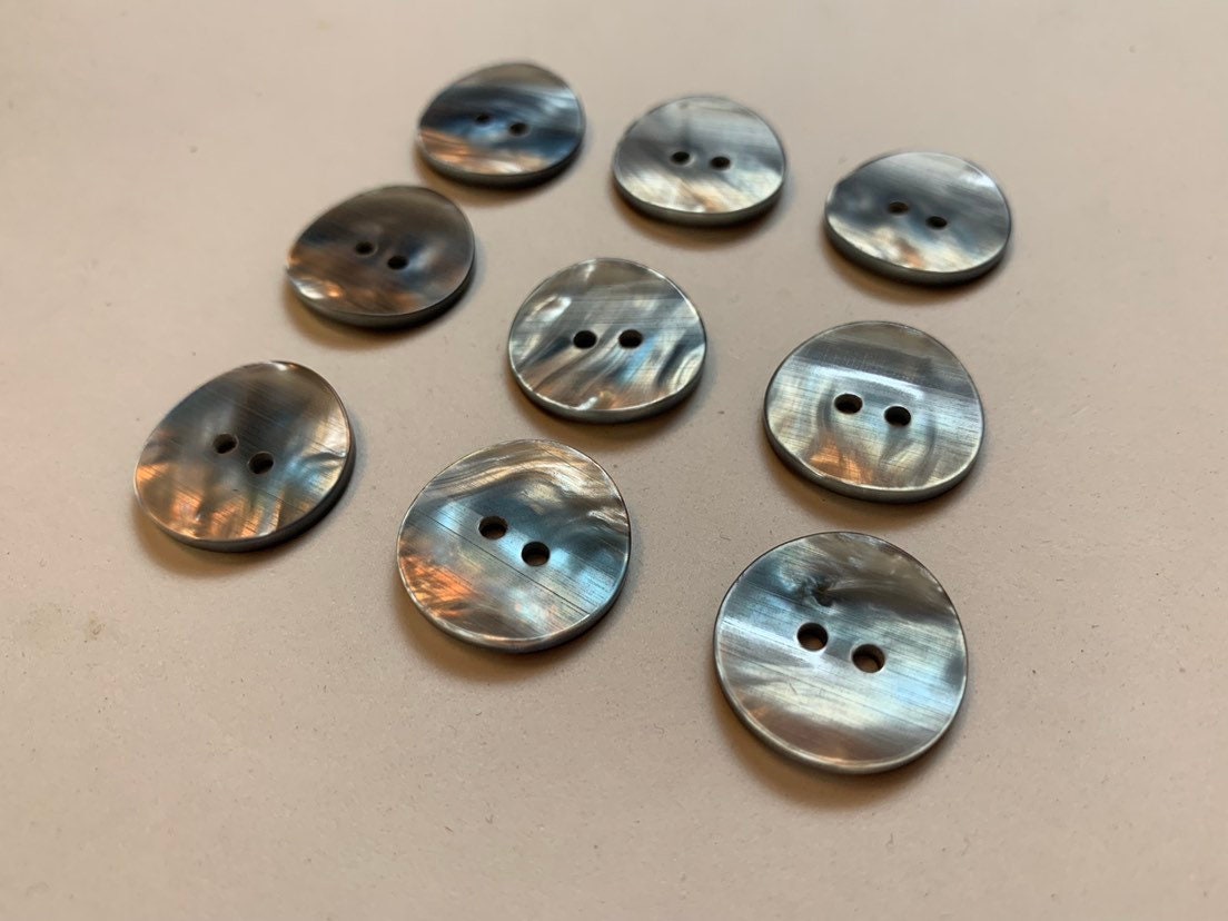 Mother of Pearl Plastic Button Medium Faux Shell Button Sewing Buttons ...
