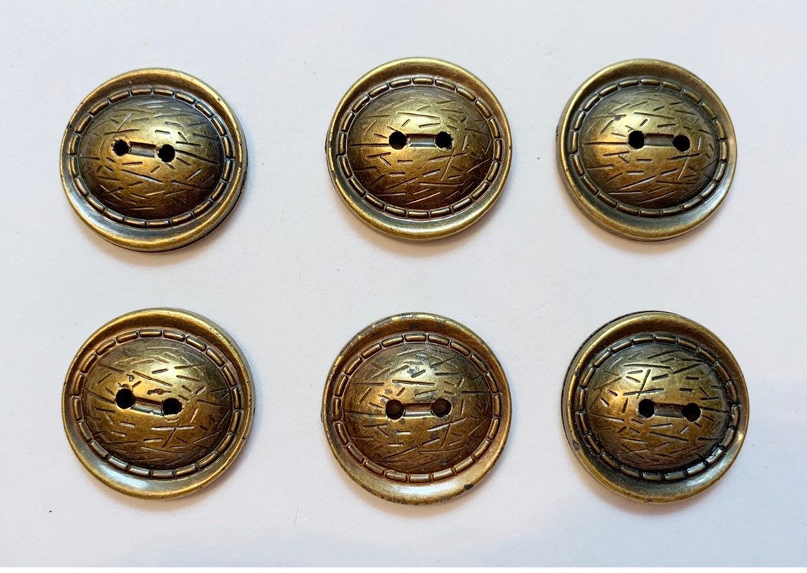 Medium Buttons Antique Bronze Finished Buttons 1 Sewing - Etsy