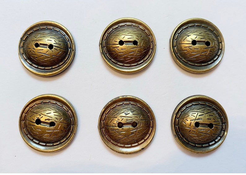 Medium Buttons Antique Bronze Finished Buttons 1 Sewing - Etsy