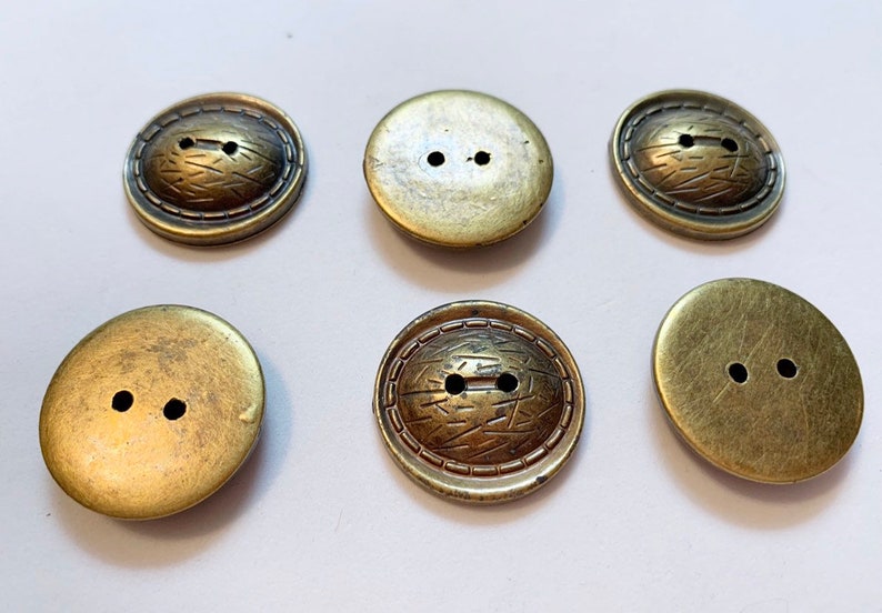 Medium buttons antique bronze finished buttons 1 sewing | Etsy