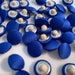 Bridal Buttons Satin Covered by the Dozen Color Royal Blue Covered ...