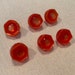 Medium Fire Orange Buttons With Glistening Sheen in a Geometric Design ...