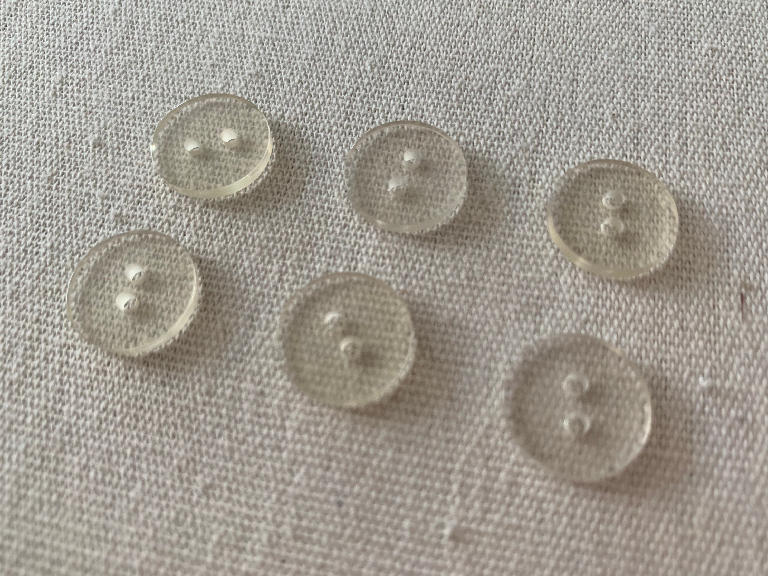 Small buttons clear 2 hole button sewing buttons 5/8 16mm | Etsy