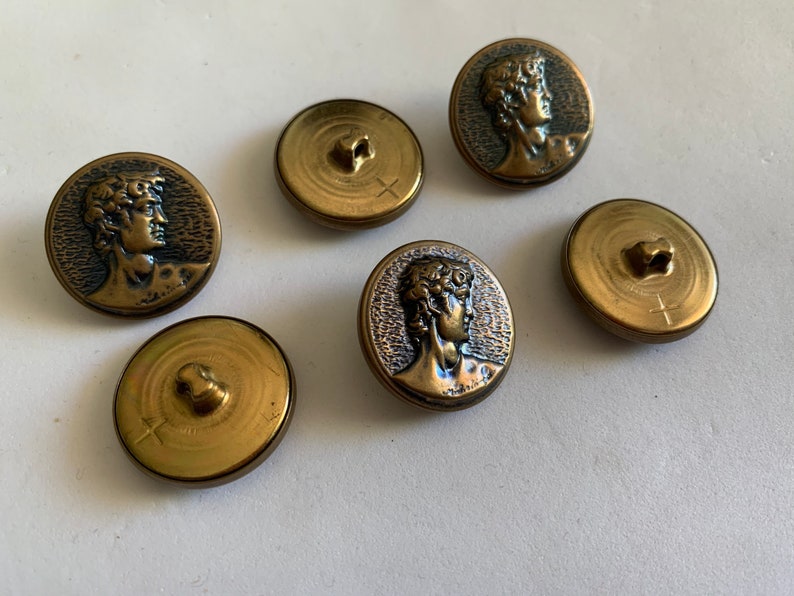 Medium Antique Gold Buttons Roman Coin Design Metal Sewing | Etsy Medium Antique Gold Buttons Roman Coin Design Metal Sewing | Etsy