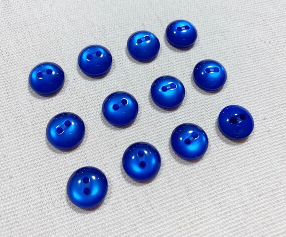 Small Blue Button Royal Blue Buttons Sewing Buttons 1/2 - Etsy