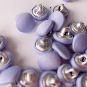 Bridal Buttons Satin Covered by the Dozen Color Lilac Purple Covered ...