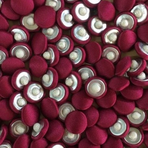 Bridal Buttons Satin Covered Buttons by the Dozen White | Etsy