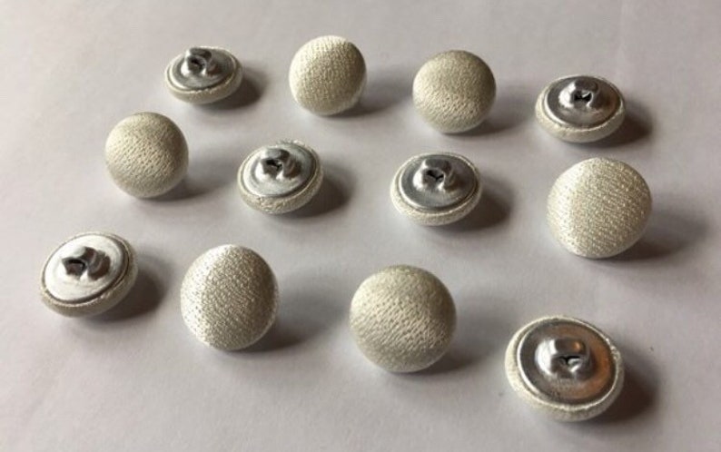 Ivory Crepe Back Satin Covered Buttons Vest Buttons Satin - Etsy
