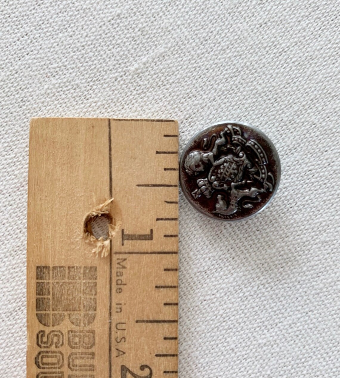 Silver Buttons With Textured Design Medium Button Design | Etsy