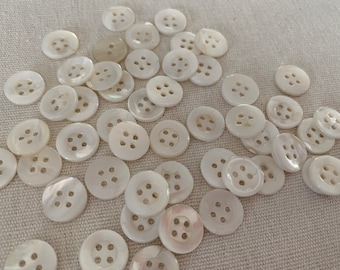 Small Real Seashell Mother of Pearl Button Shell Button Sewing Buttons ...