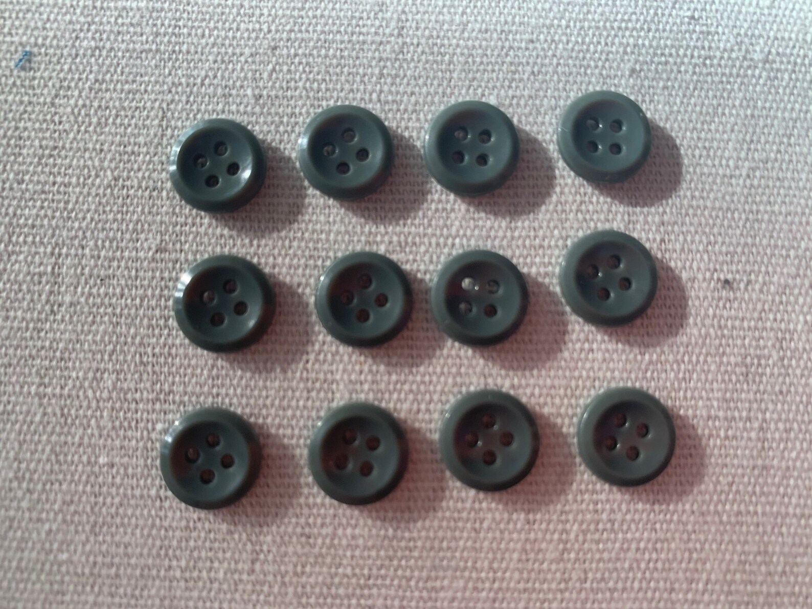 Small Button Gray/green Buttons Plastic Sewing Buttons 1/2” 18mm ...