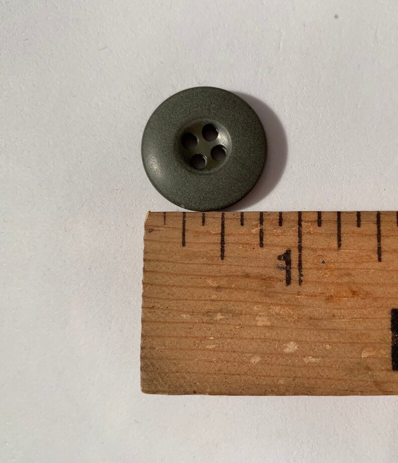 Medium Gray Sewing Buttons Plastic Sewing Buttons 7/8" 23mm Vintage ...