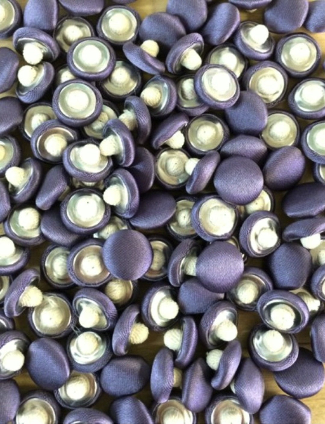 Bridal Buttons Satin Covered by the Dozen Color Fall Lilac Covered ...
