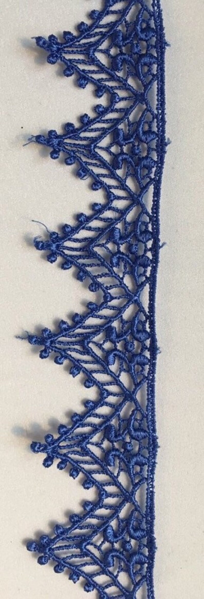 Royal Blue Trim Venice Floral Trim Non Beaded Trimroyal Blue | Etsy