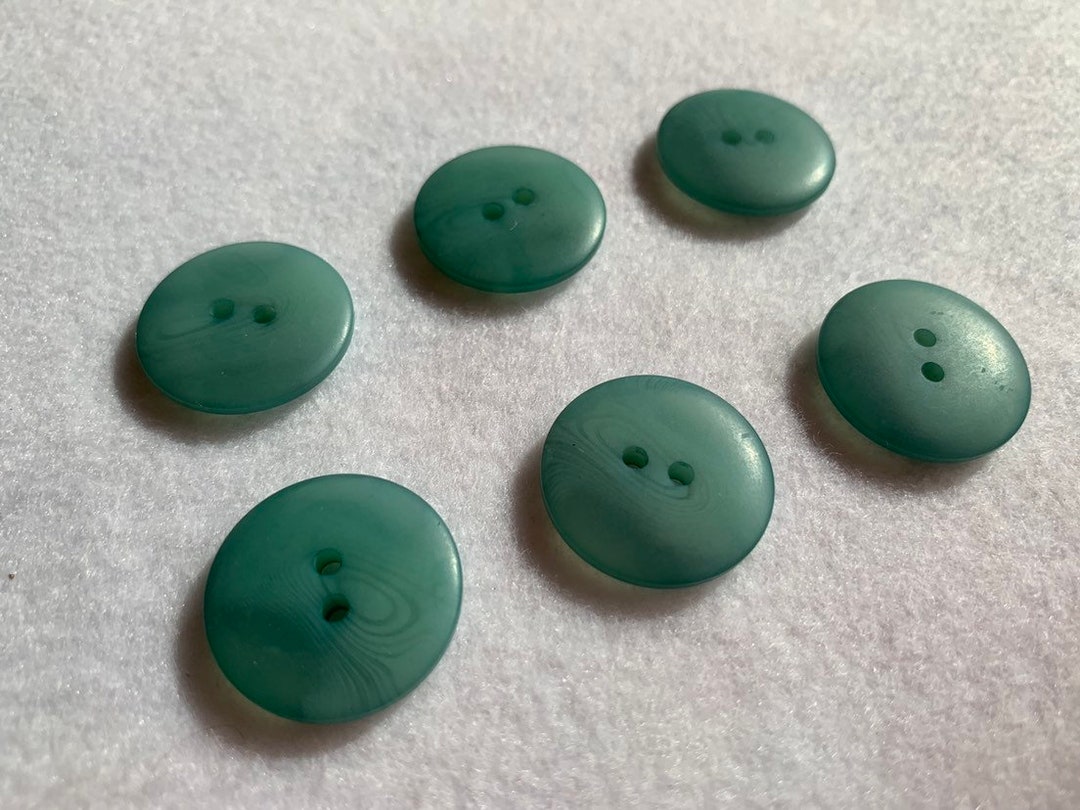 Medium Teal Green Sewing Buttons 23mm 7/8 Inch Sewing Buttons - Etsy