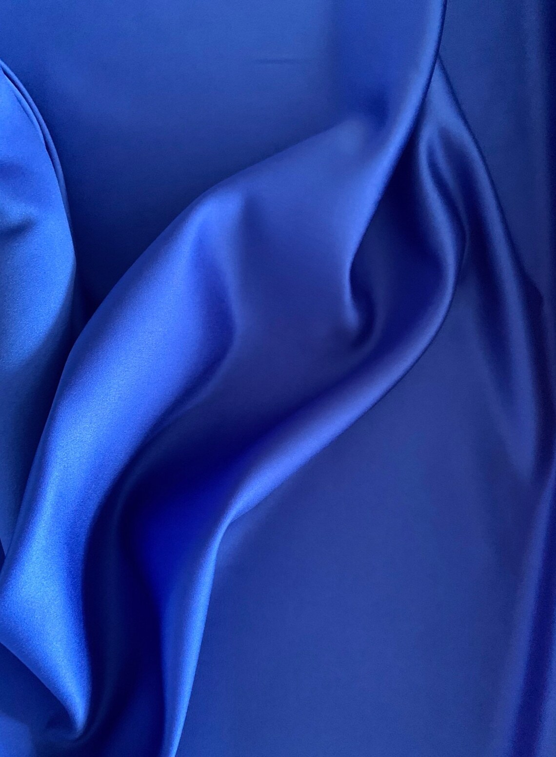 Ultra Royal Blue Satin Lamour Fabric, Bridal Gown Material, 60" Wide - Etsy