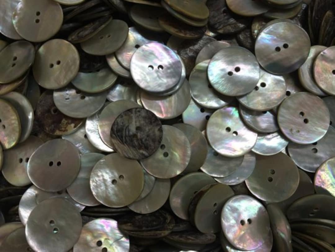 Real Seashell Mother of Pearl Button Medium Shell Button Sewing Buttons ...
