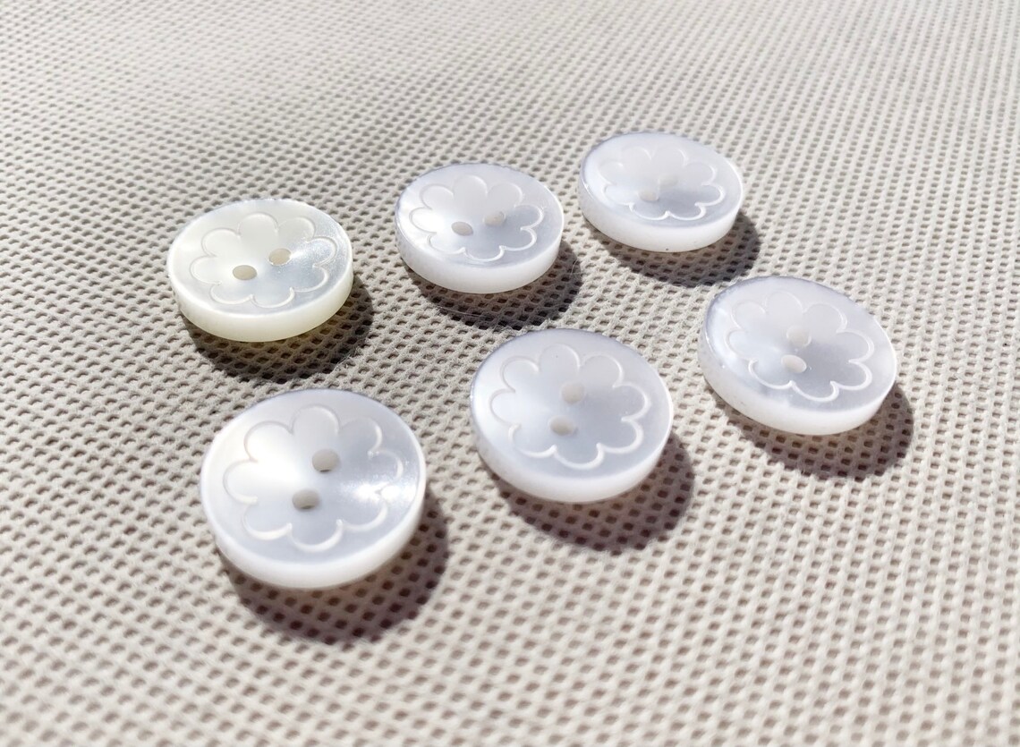 Bouton moyen boutons de couture blancs 3/4 Bouton de couture - Etsy France