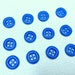 Small Blue Buttons 14 Mm 1/2 Inch Sewing Buttons 12 Vintage - Etsy