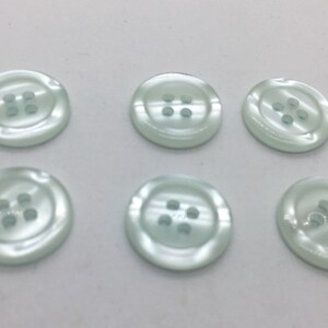 Small Buttons Mint Finish Sewing Buttons 5/8 Inch Four Hole Sewing ...