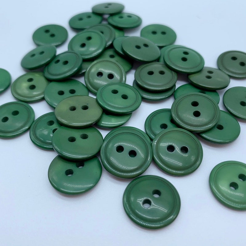 Green Buttons - Etsy