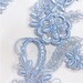Light Blue Beaded Applique, Beaded Applique Lace Pair for Lyrical Dance ...