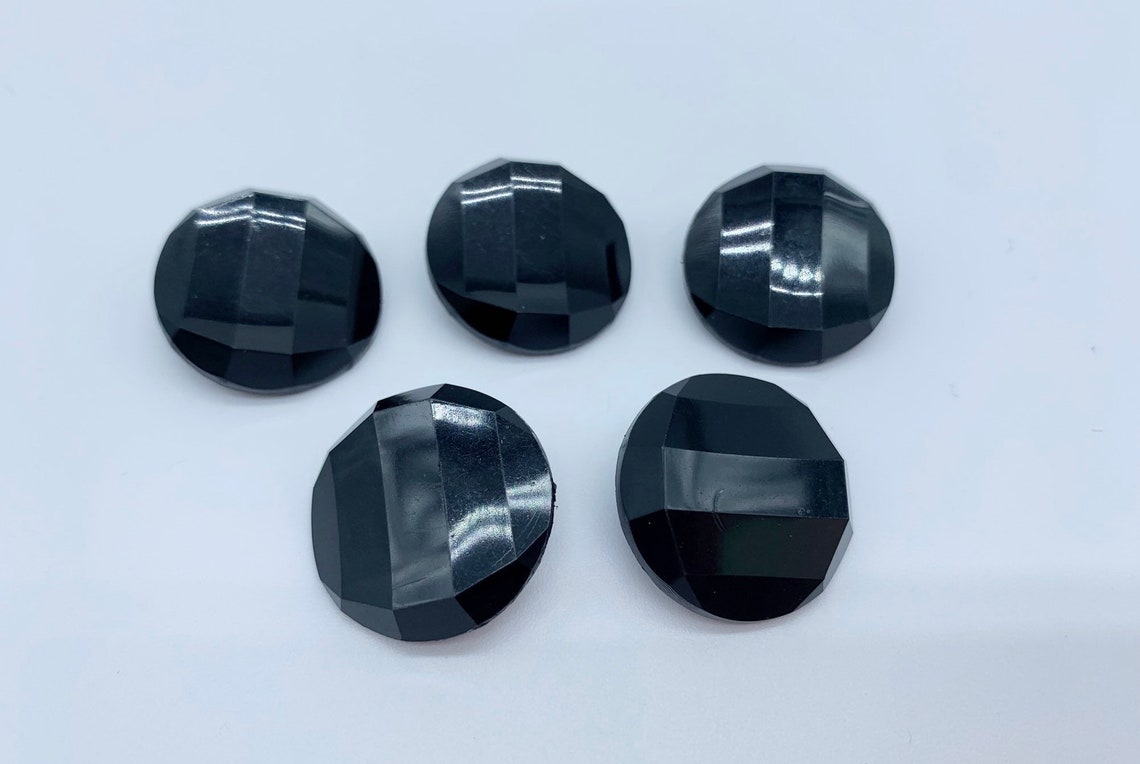 Medium Black Shank Back Buttons 1 Inch Sewing Buttons 5 - Etsy