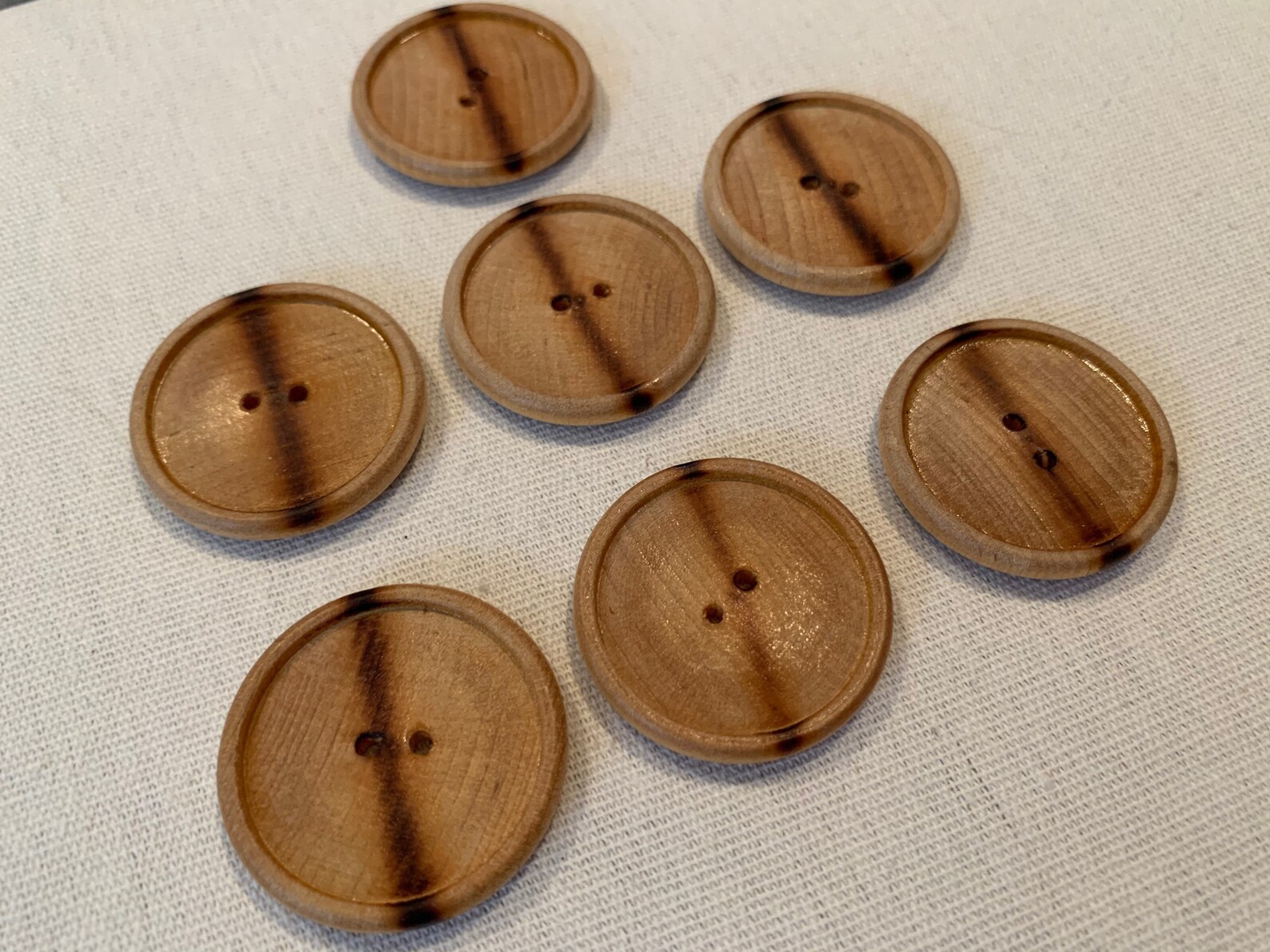 Large Brown faux wood buttons 1 2/8 inch sewing buttons 7 | Etsy