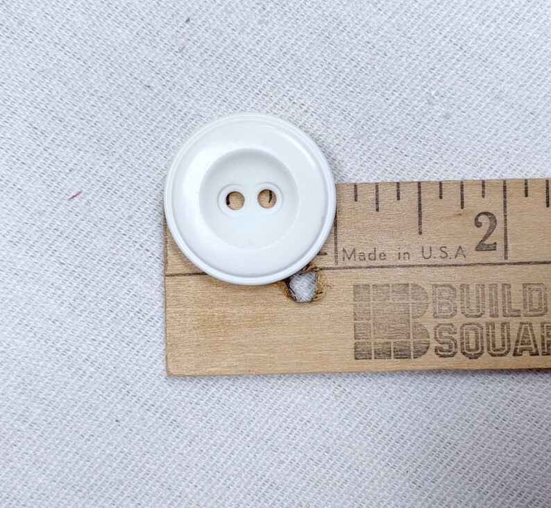 Medium Buttons White Buttons 1 Inch Sewing Buttons 6 Sew - Etsy