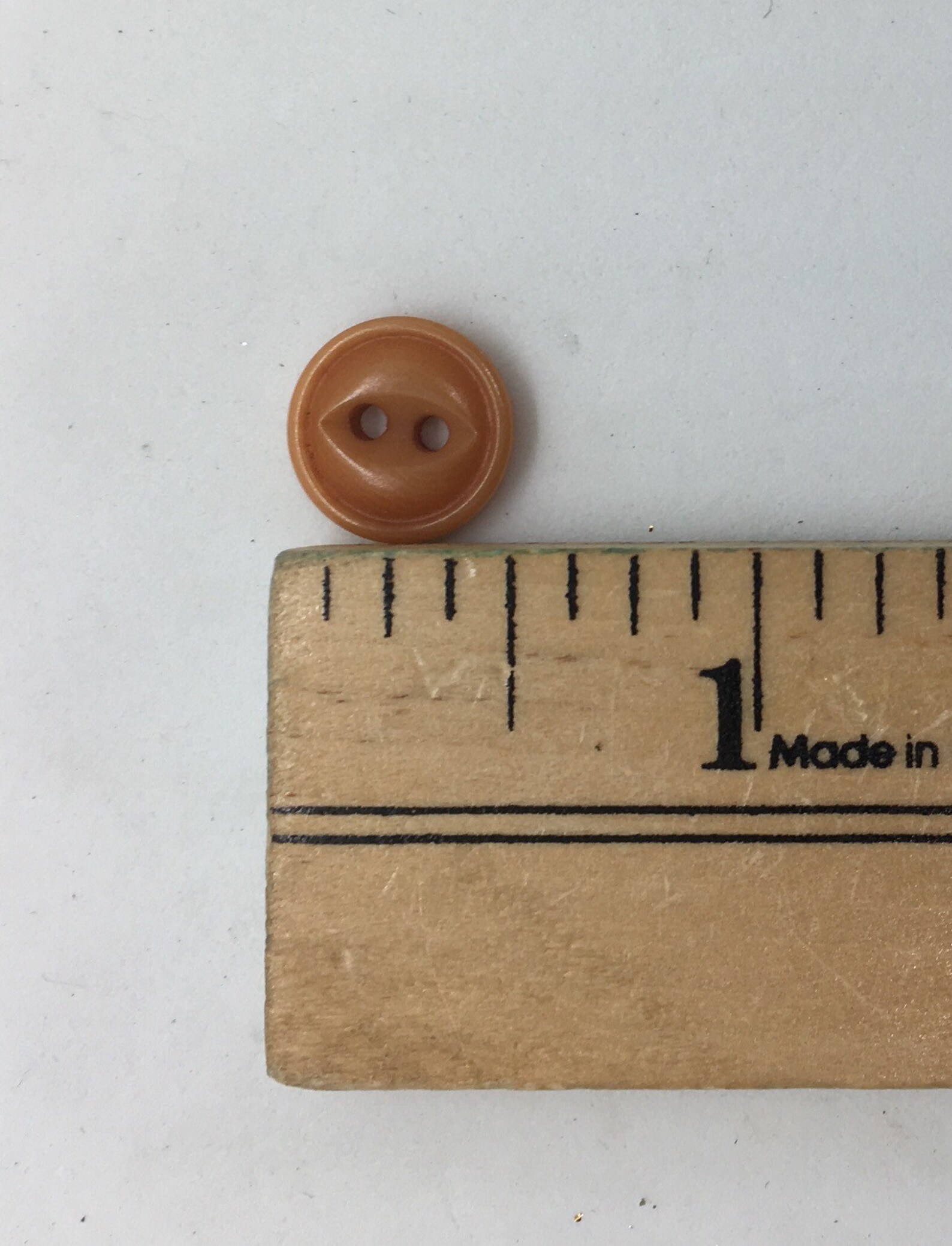 Small button fish eye tan plastic sewing buttons 1/2 | Etsy