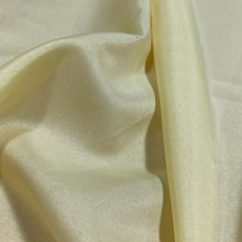 Light Yellow Lining Pongee Lining 60" by the Yard Light Weight Lining ...