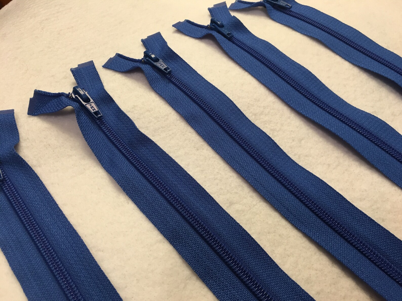 5 Separating Zippers 16 Inch Light Royal Blue Nylon Coil - Etsy