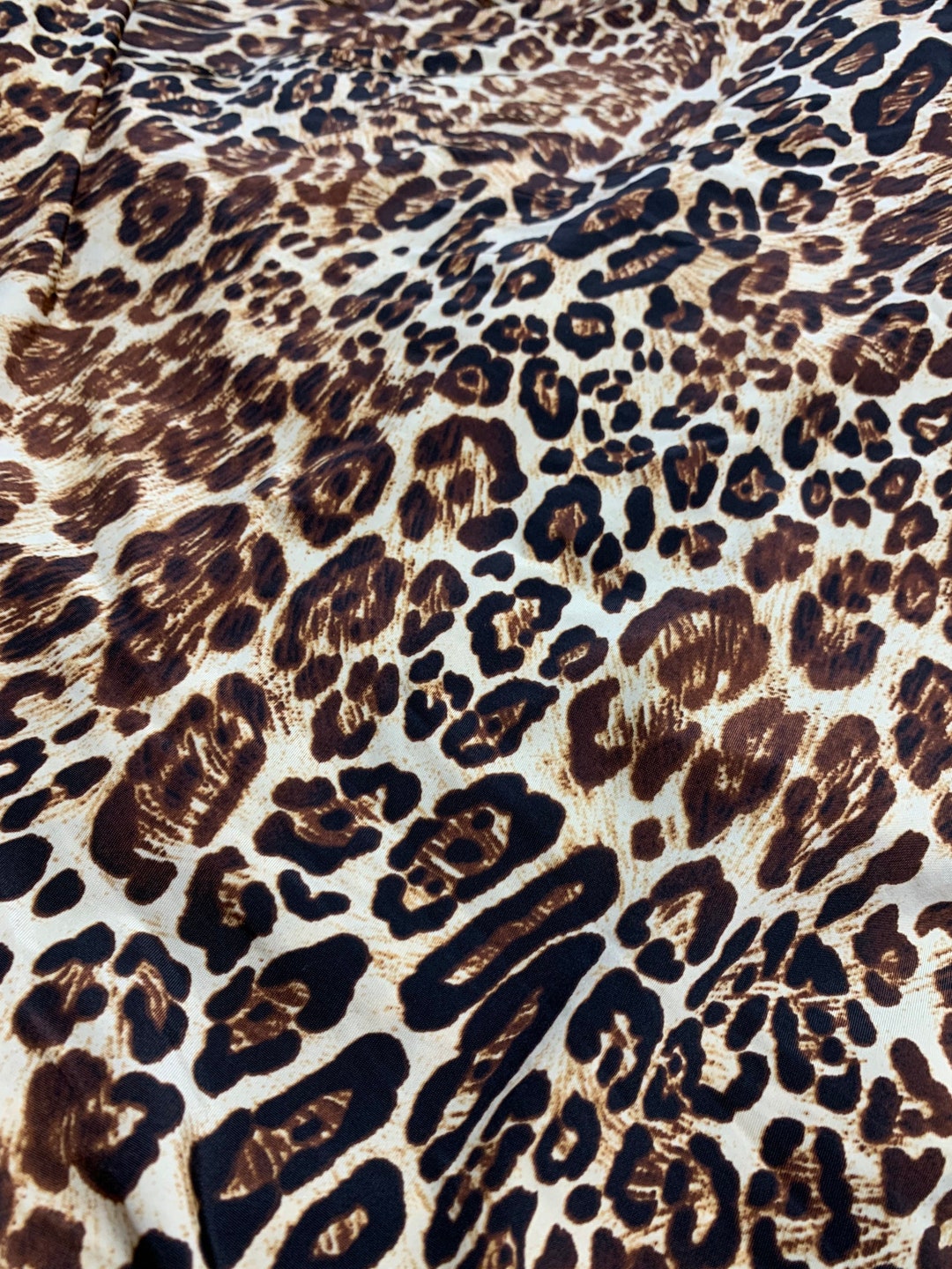 Stretch Leopard Print Fabric, 4 Way Stretch Print, Animal Print Stretch ...