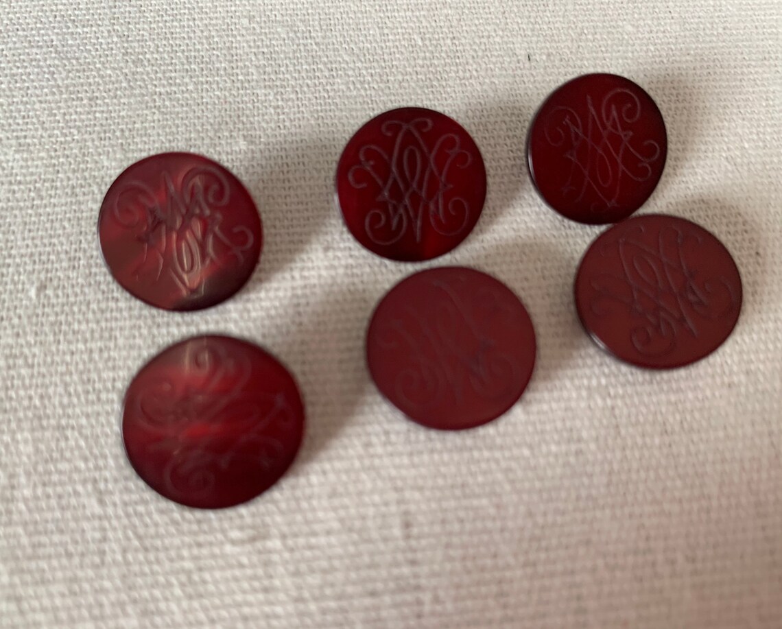 Small Ruby Red Shank Back Buttons 14 Mm 1/2 Inch Sewing | Etsy